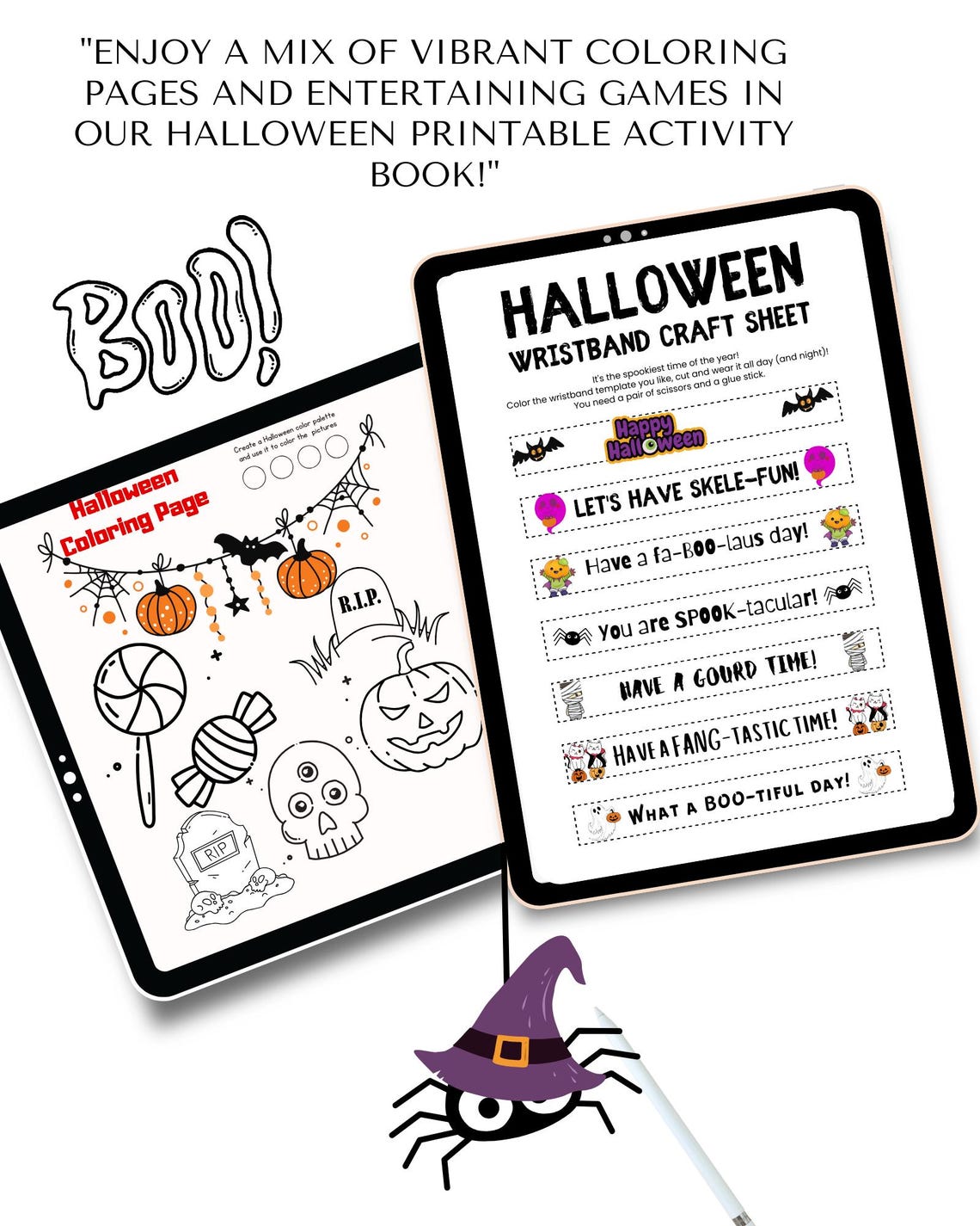 Halloween Printable Activity Bundle Book for Kids - Etsy