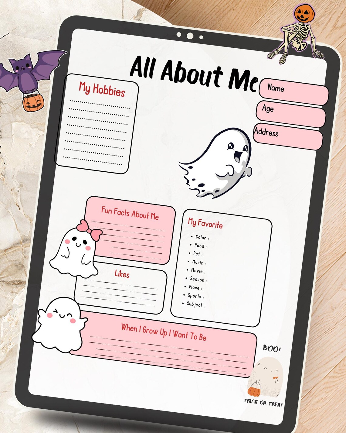 Halloween Printable Activity Bundle Book for Kids - Etsy