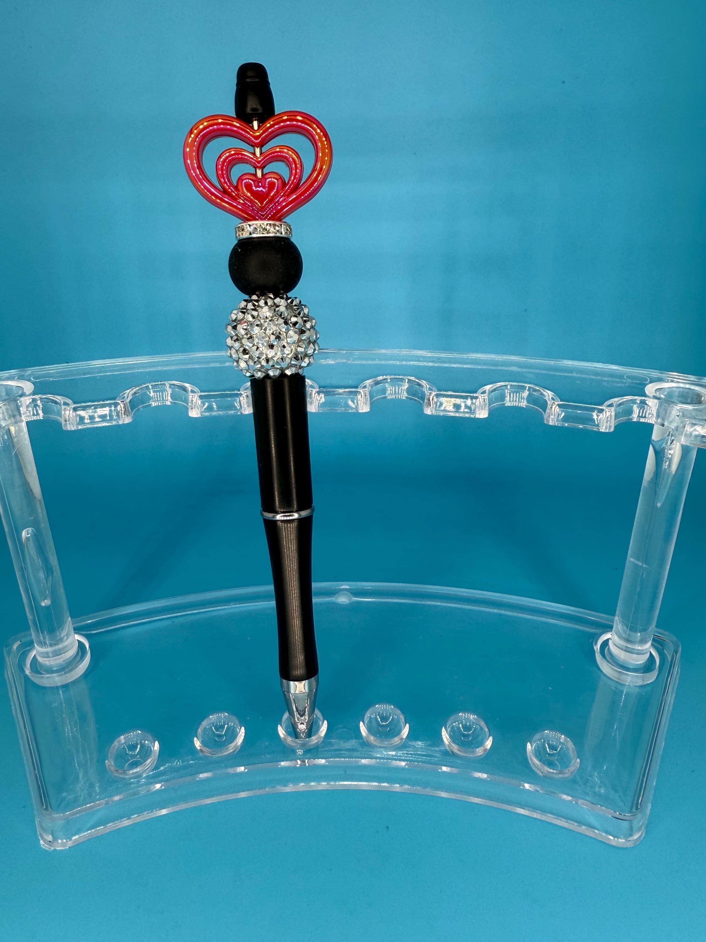 Beaded Heart Ballpoint Pens - Etsy