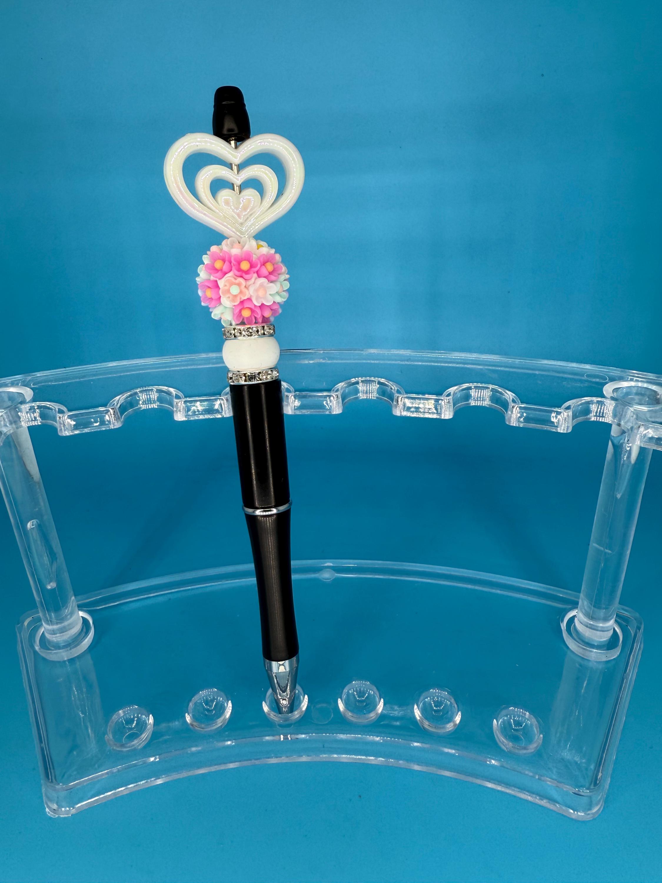 Beaded Heart Ballpoint Pens - Etsy