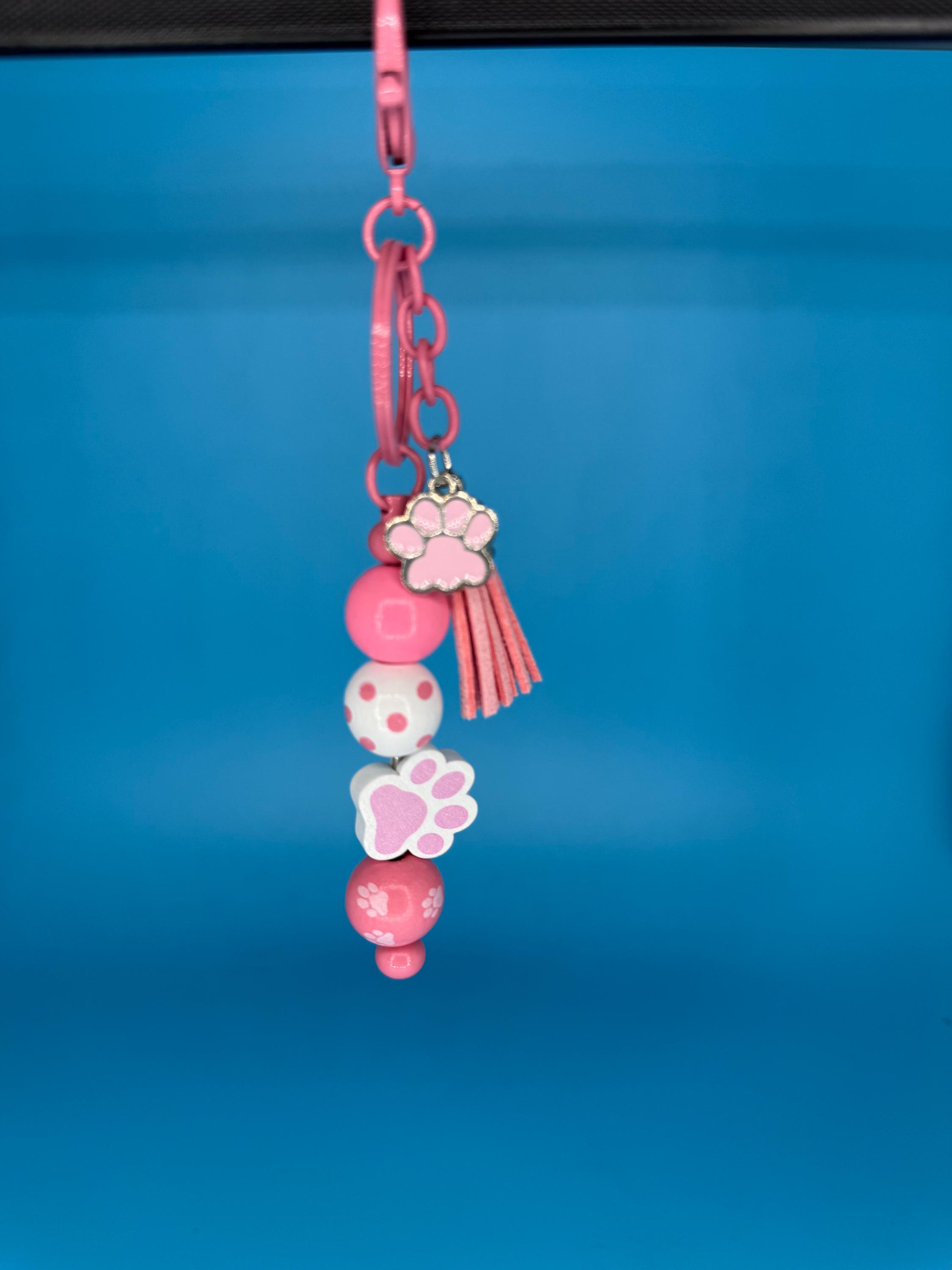 Beaded Dog Keychains - Etsy