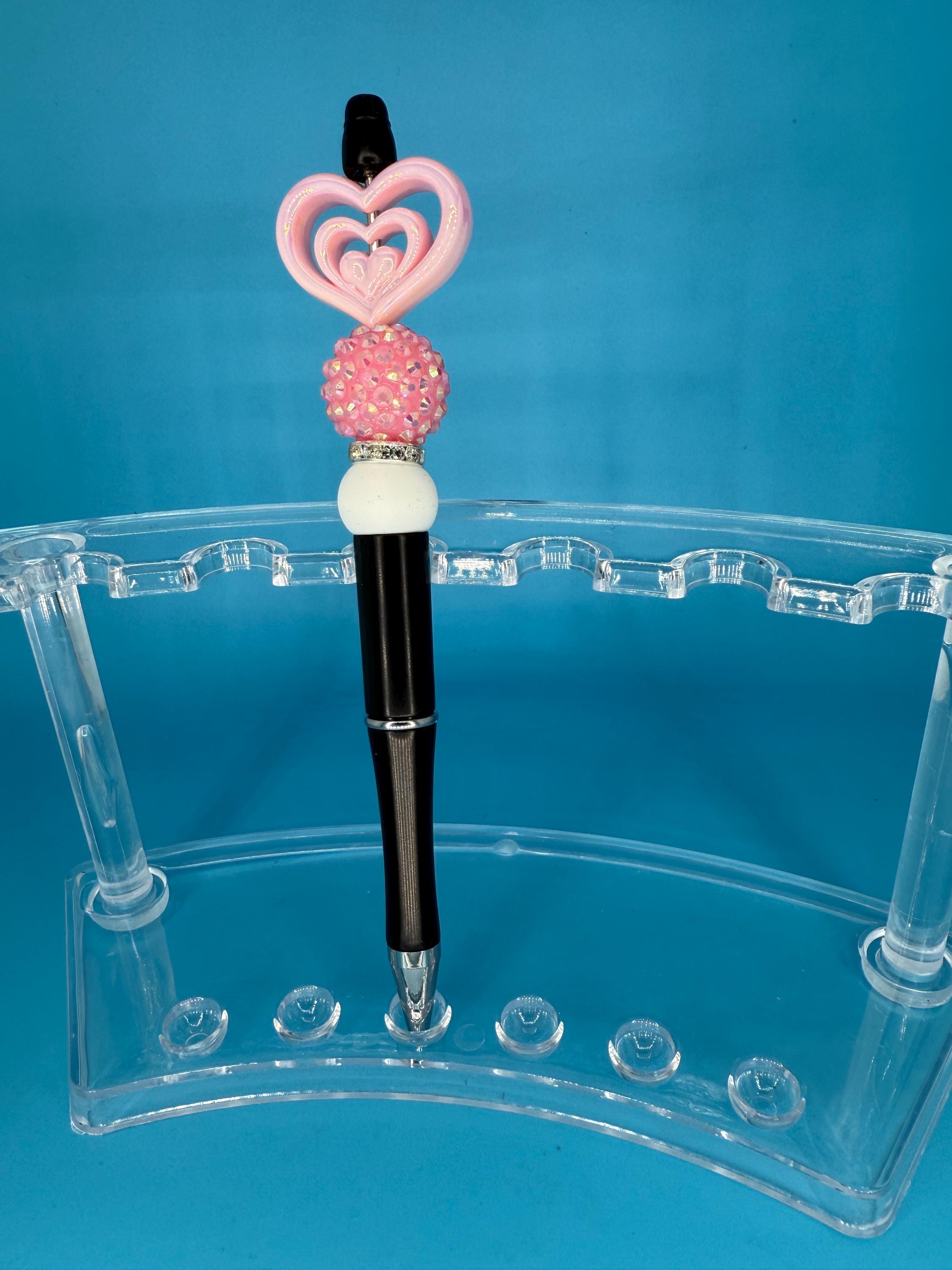 Beaded Heart Ballpoint Pens - Etsy