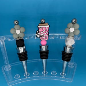 Beaded Bottle Wine Stoppers - Etsy