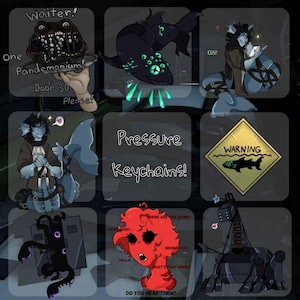 Pressure Roblox Keychains: Sebastian Solace, Eyefestation, Void Locker ...