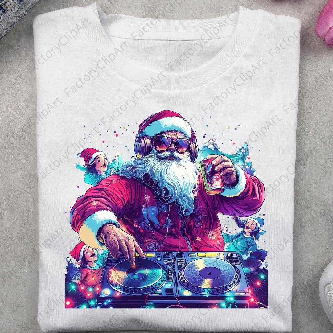 Santa Claus DJ Party, Cool and Fun Christmas Dance Vibes With Elves and ...