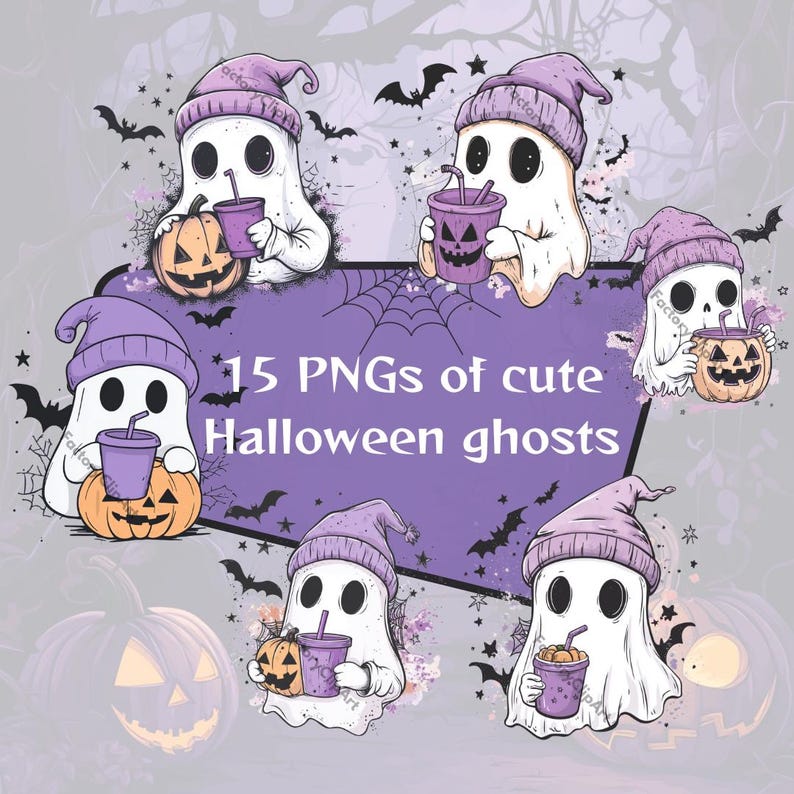 Clipart Halloween Ghost Png, Cute Ghost Pumpkin Png, Trending Png ...