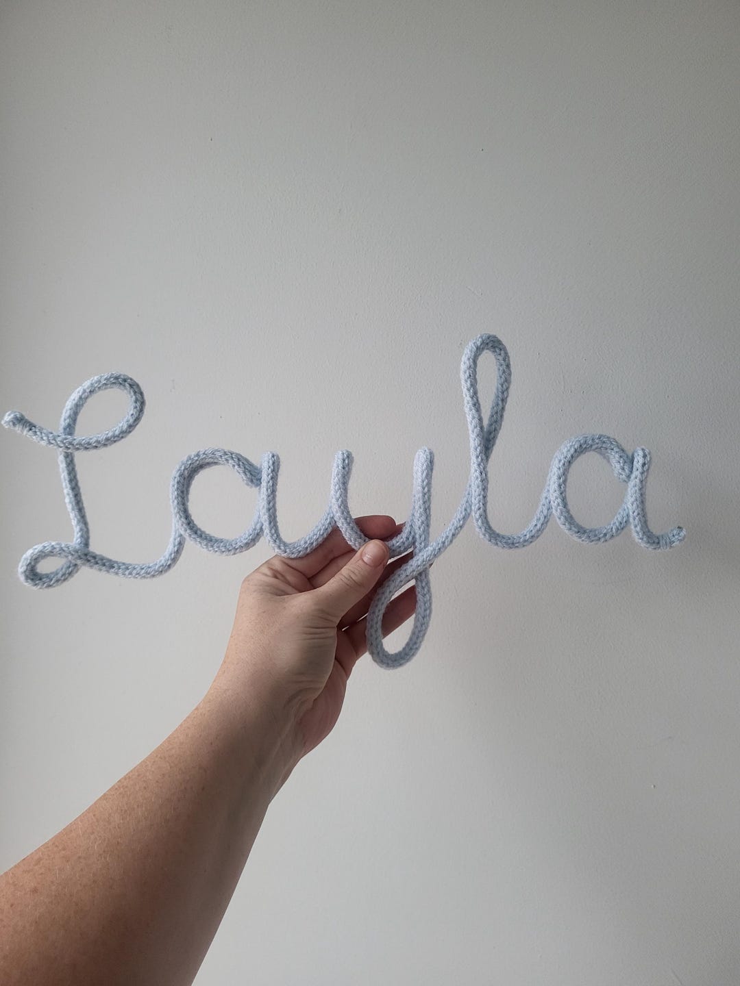 Baby Blue Wire Name Sign - Etsy