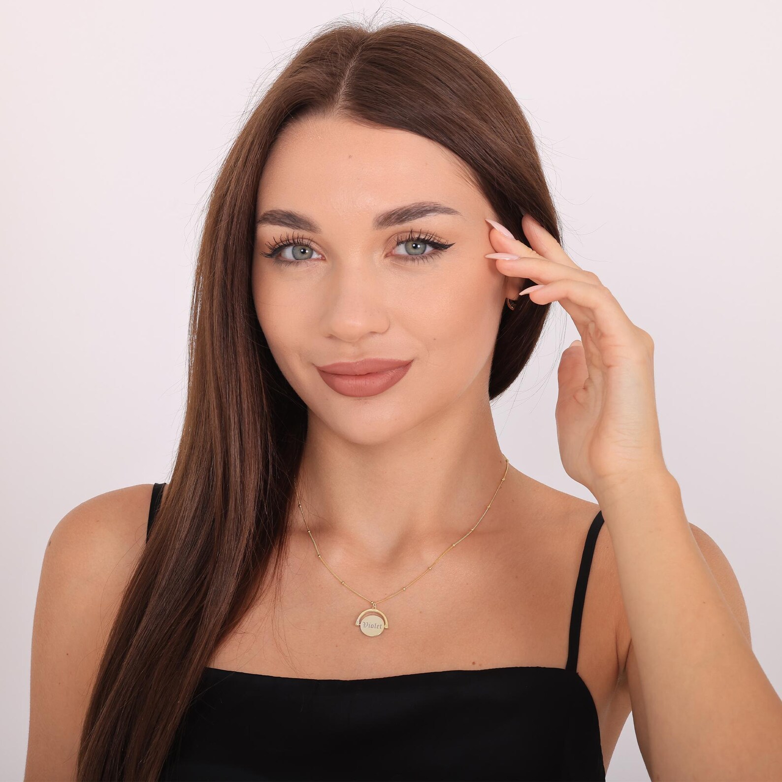 Personalized Spinner Necklace, Spinning Necklace Charm, Engraved ...