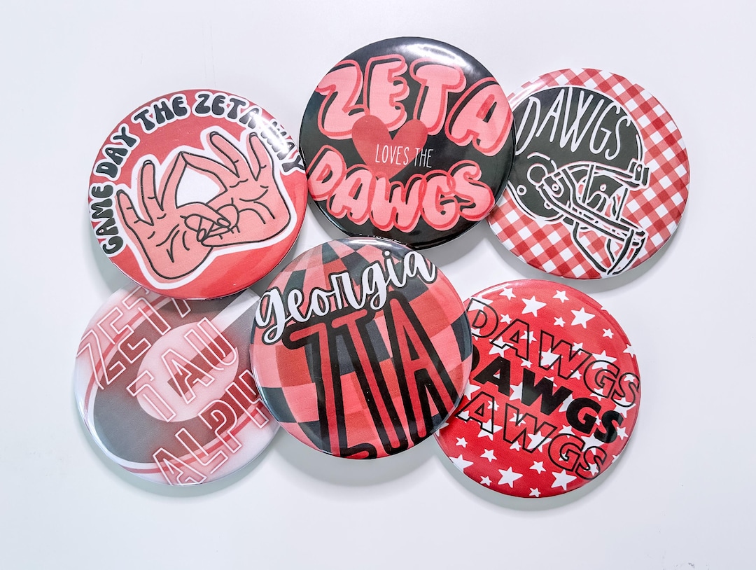 Univeristy of Georgia // Zeta // GAMEDAY BUTTONS - Etsy