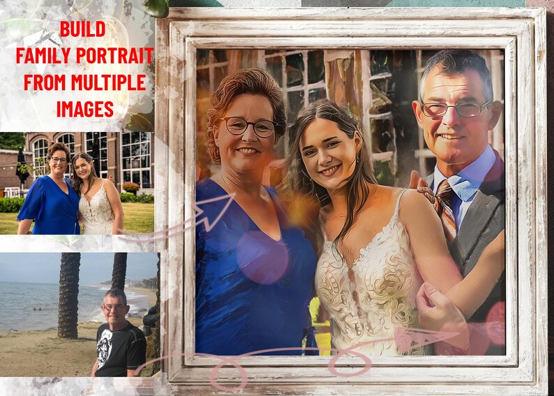 Build Family Photo Collage Art, Bring Family Members or Groups Together ...