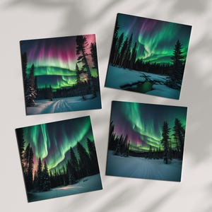 Northern Lights Greeting Card | Aurora Borealis Greeting Cards ...