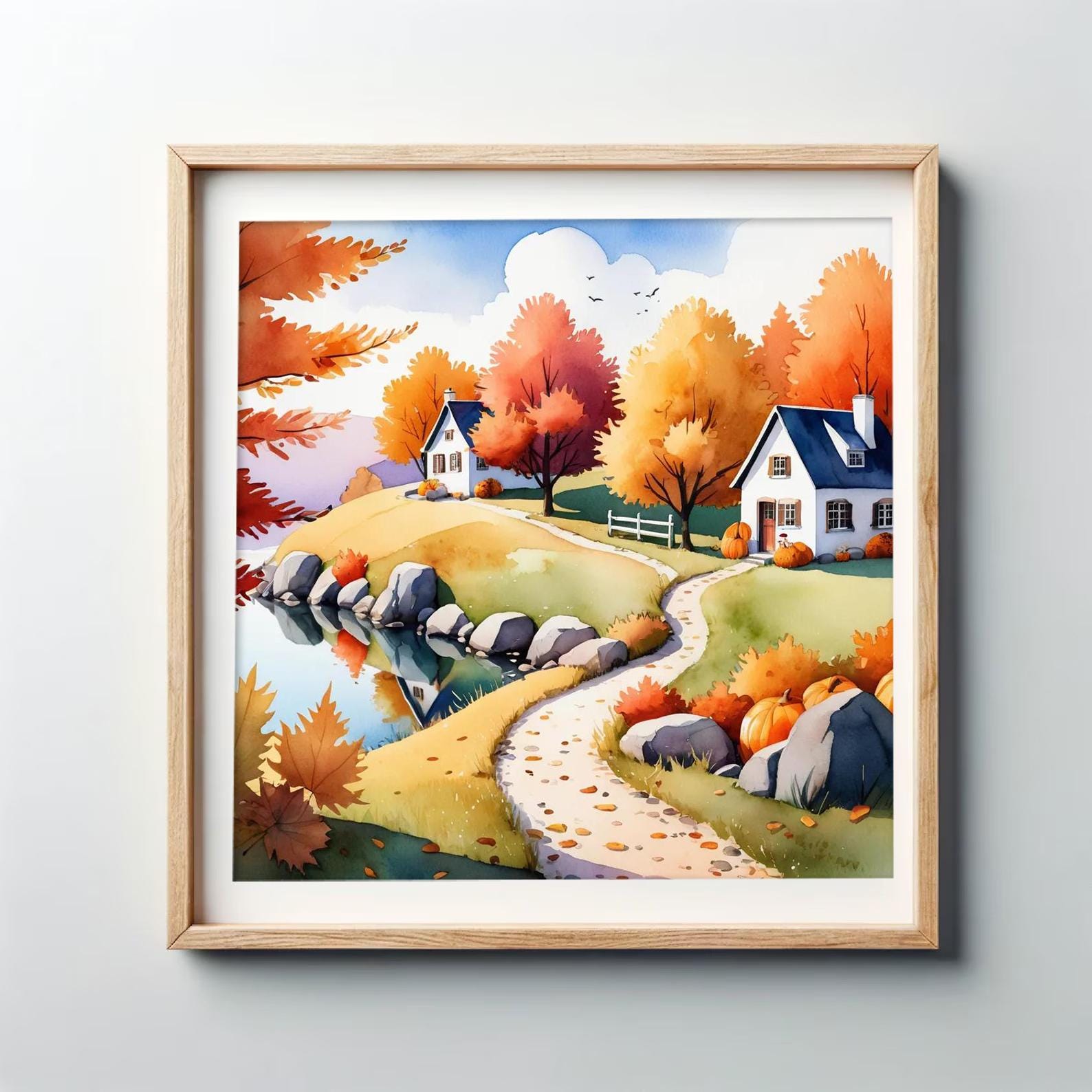 Four Season Illustration Wall Art | Positive Home Decor | Nature ...