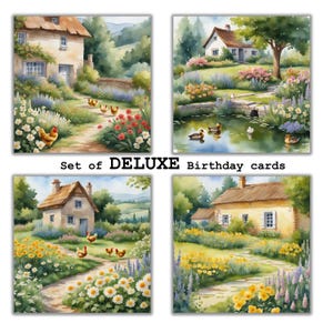 Countryside Rustic Farmhouse Greeting Cards | Vintage Greeting Cards ...