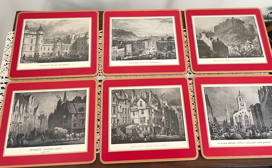 6 Pimpernel British Heritage Placemats. Vintage Hard Table Placemats ...