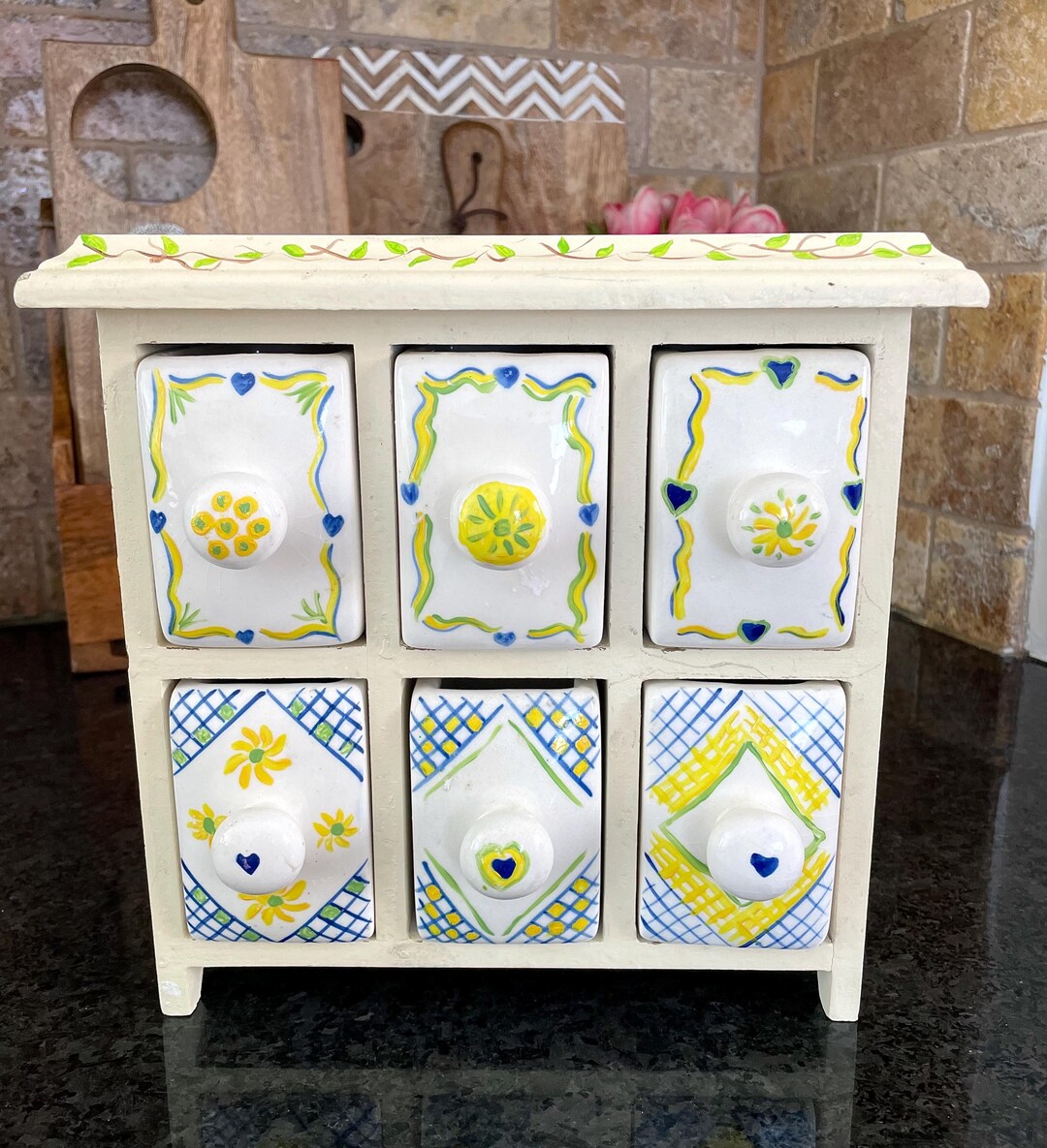 Vintage Candle Drawers. Mini Porcelain Drawers. Jewelry Holder. Trinket ...