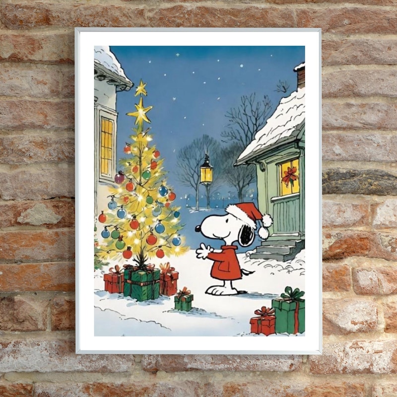 Snoopy Posters and Prints - Etsy