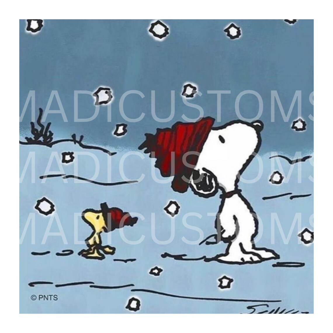 Vintage Snoopy Christmas Poster: Peanuts Holiday Art (digital Download ...