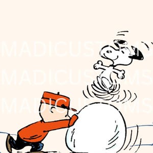 Charlie Brown and Snoopy Christmas/winter Picture (digital Download) - Etsy