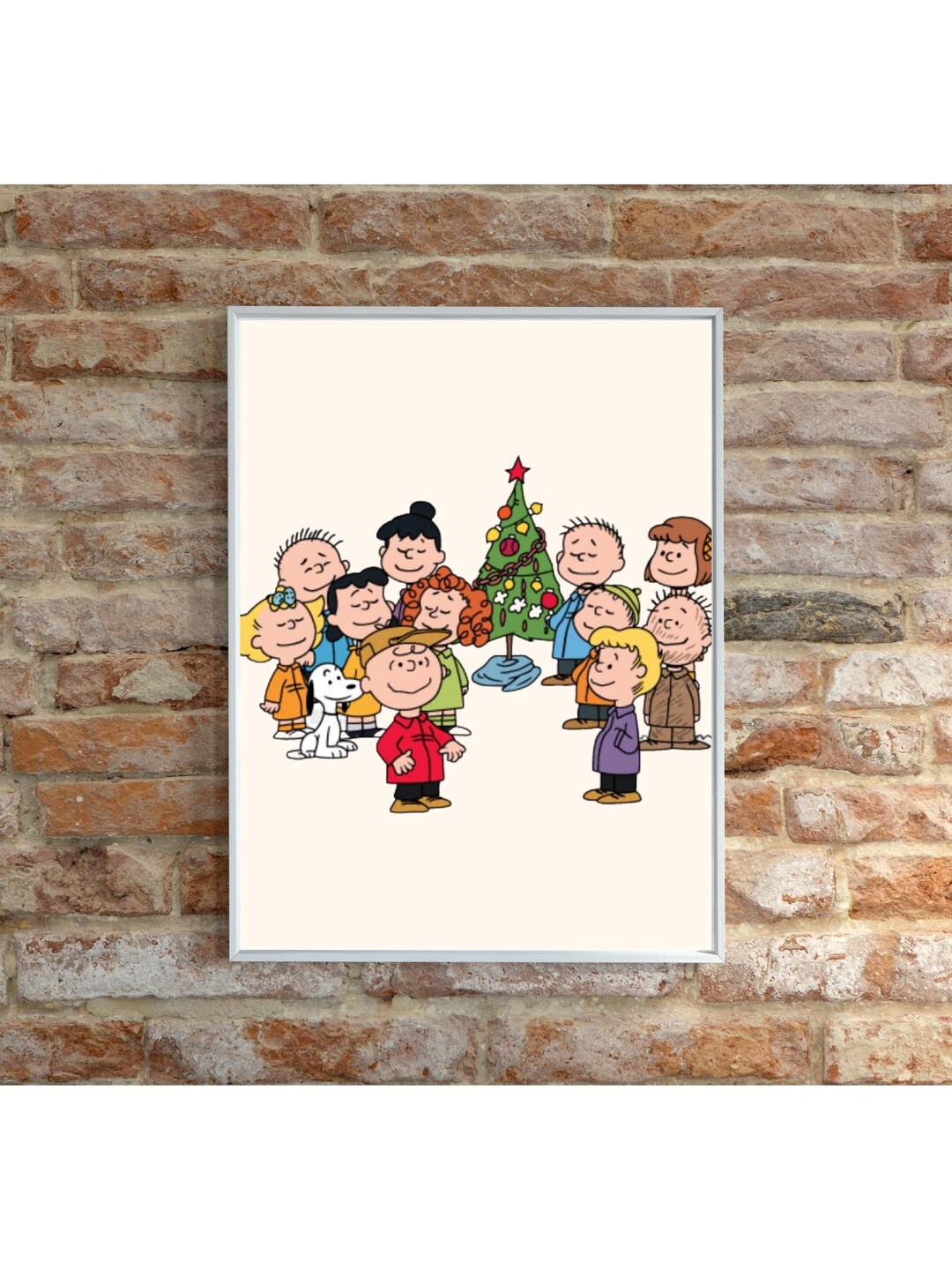 Charlie Brown Peanuts Snoopy Christmas Picture - Etsy