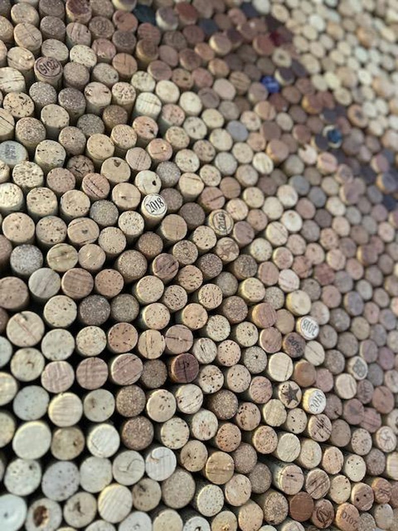 Original Cork Mosaic Wall Art - Etsy