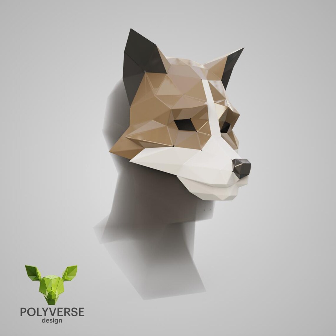 Wolf Mask, Animal Mask, PDF Download DIY Paper Mask, Printable Template ...