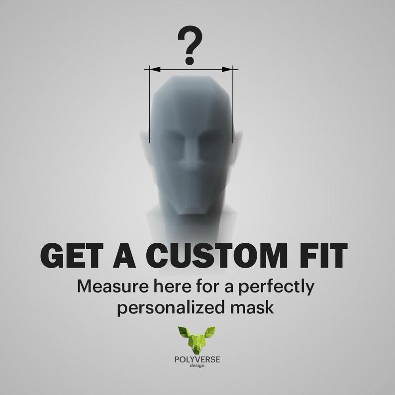 Polygon Human Face Mask, 3D Papercraft Mask Template, Low Poly Paper ...