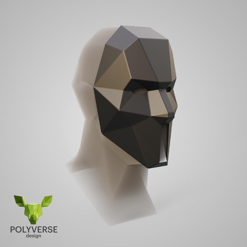 Low Poly Mask - Etsy