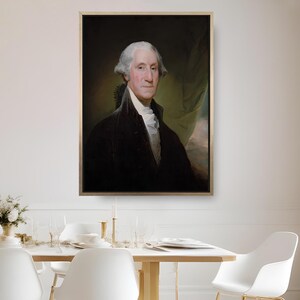 Founding Father George Washington Wall Art, Home Decor Canvas, Canvas ...