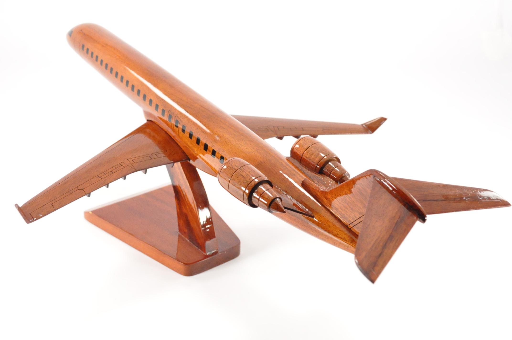 Handcrafted Bombardier CRJ 900 Wood Replica Airplane beautiful All-wood ...