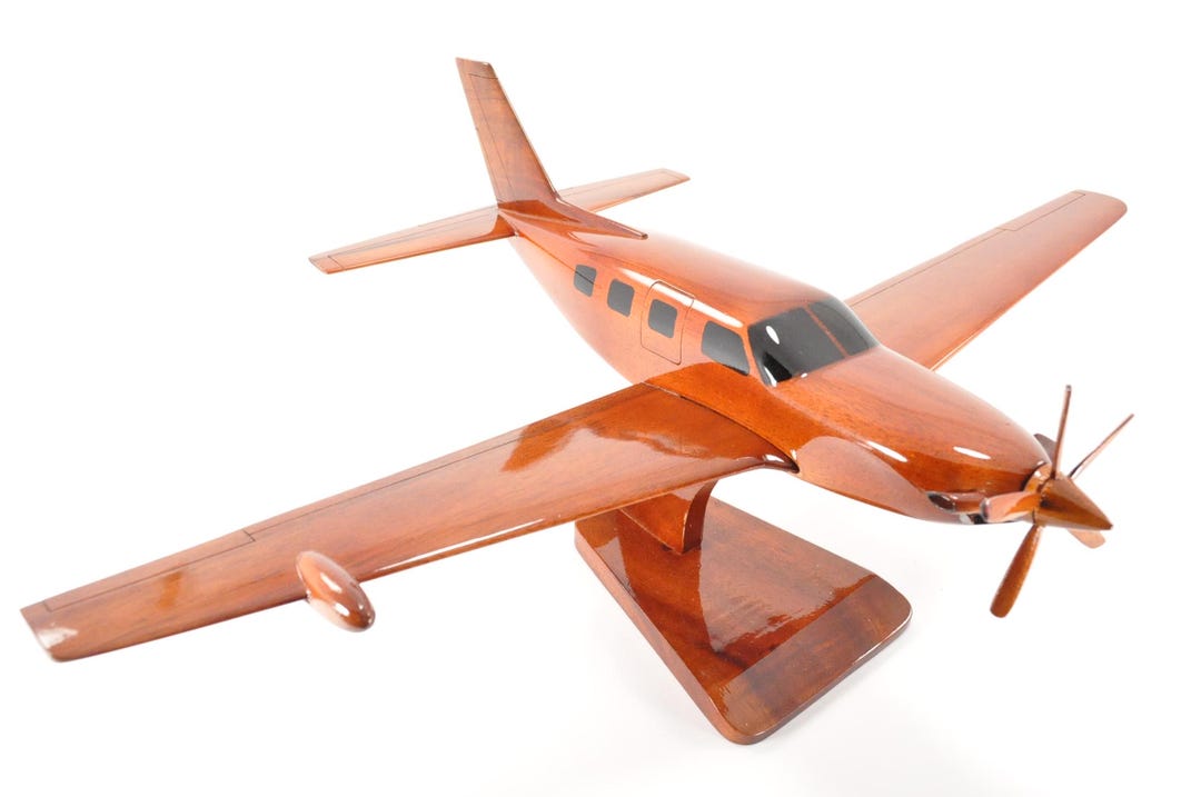 Handcrafted Piper M600 Wood Replica Airplane beautiful All-wood Display ...