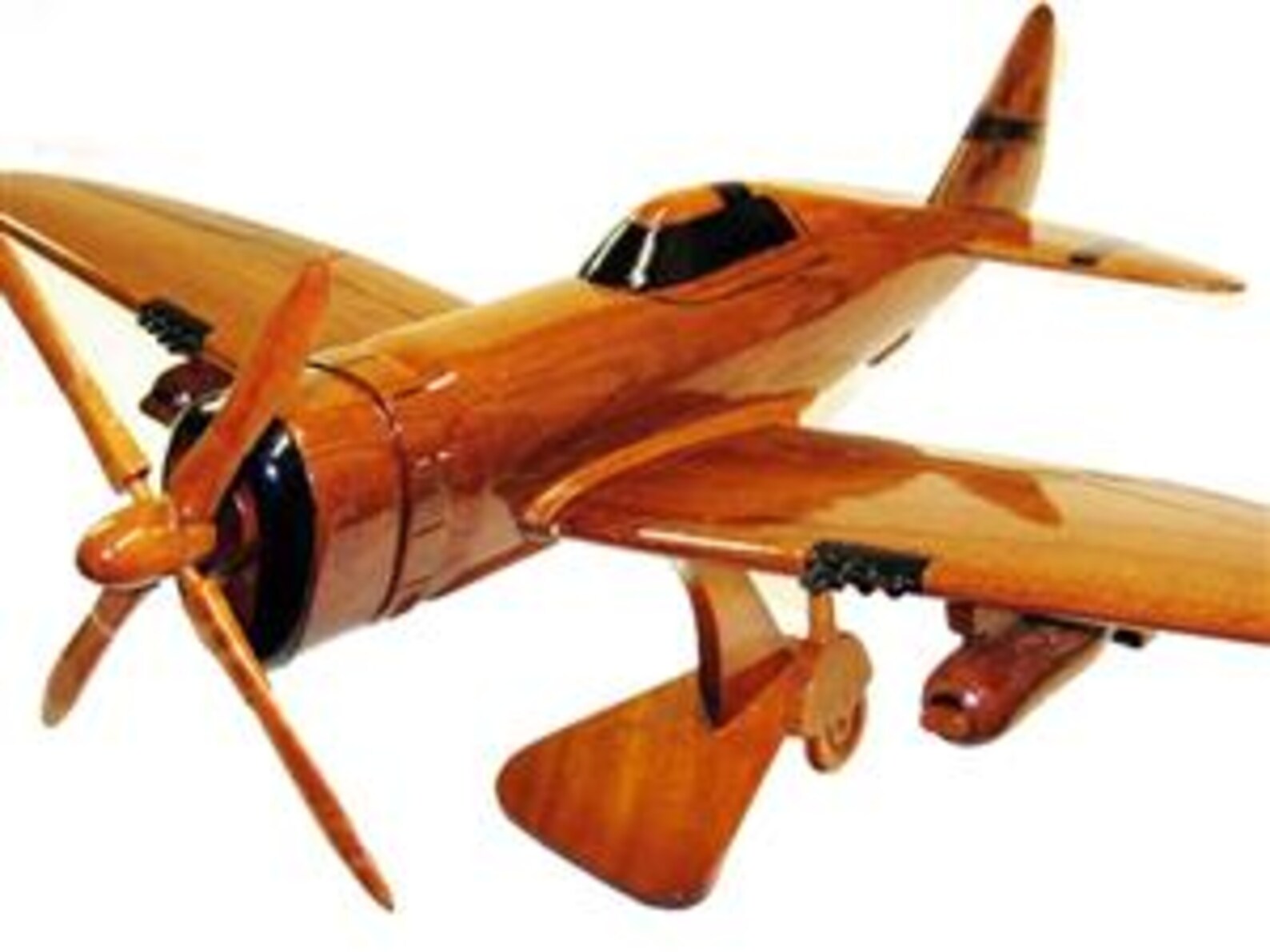 Handcrafted P-47 Thunderbolt Razorback Wood Replica Airplane beautiful ...