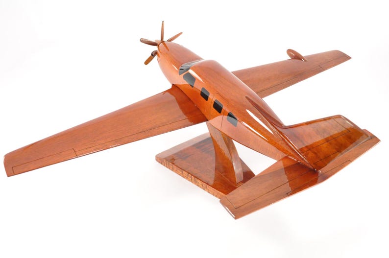 Handcrafted Piper M600 Wood Replica Airplane beautiful All-wood Display ...