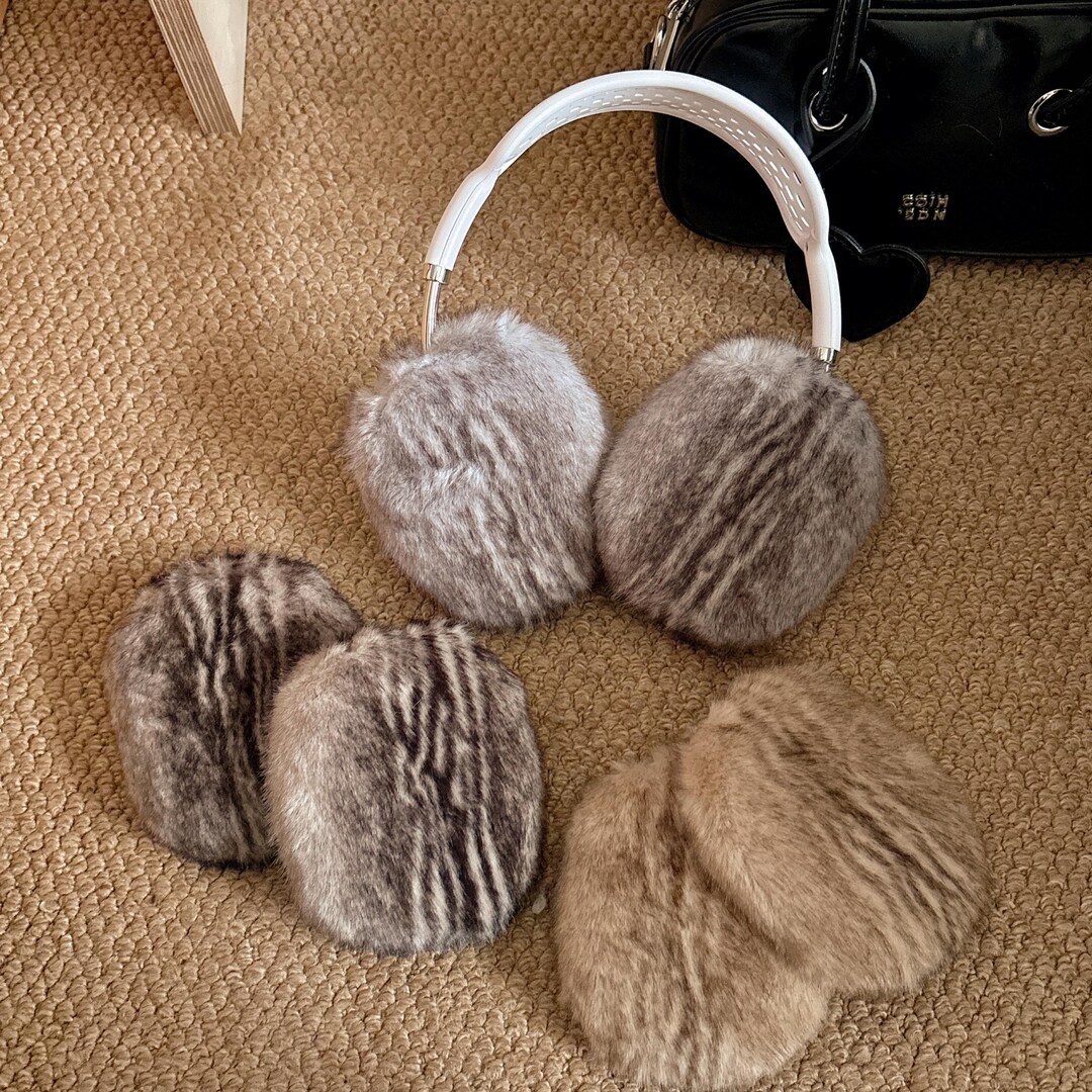 Fluffy Airpods Max Case Cute Winter Cozy Accessories Soft Plush Earmuff ...