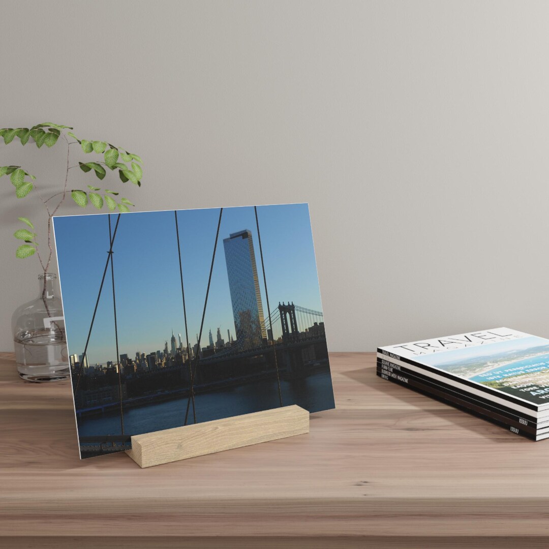 Photography Board With Stand SKYLINE SUNRISE Brooklyn, New York City ...