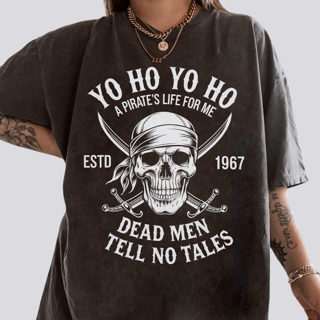 Retro 90s Pirate Adventure Design PNG – Dead Men Tell No Tales Vintage ...