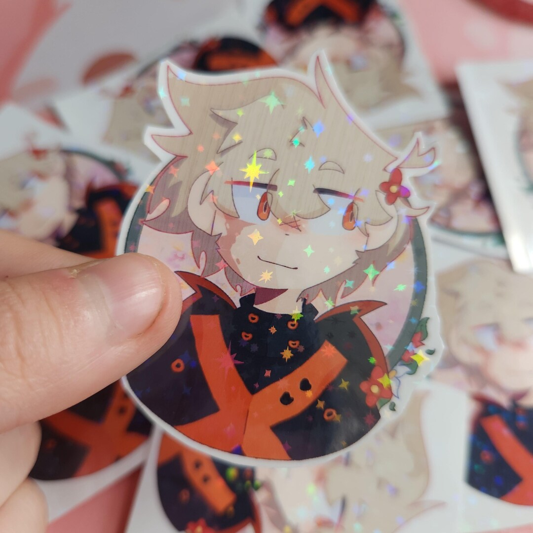 MHA Katsuki Bakugo Holo Stickers - Etsy