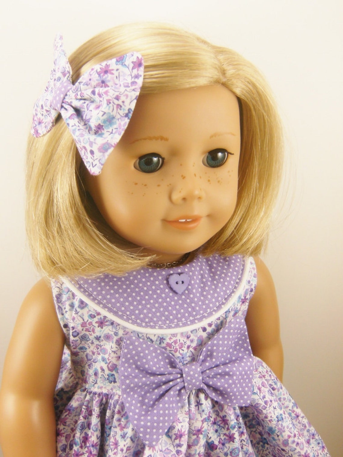 Fits American Girl And 18 Inch Dolls Clothes Lavender Flowers Etsy