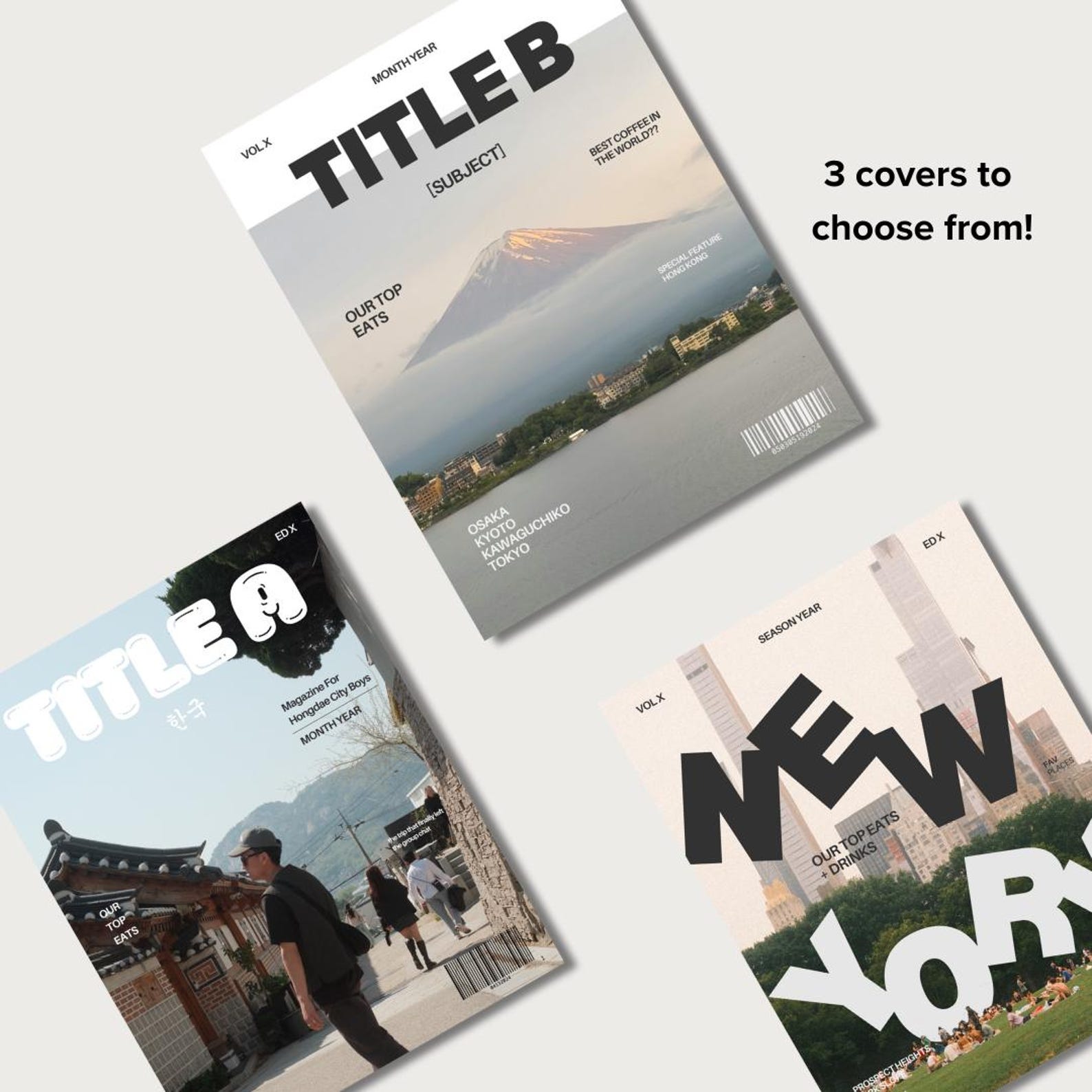 Digital Travel Magazine Template | Fully Editable in Canva ...
