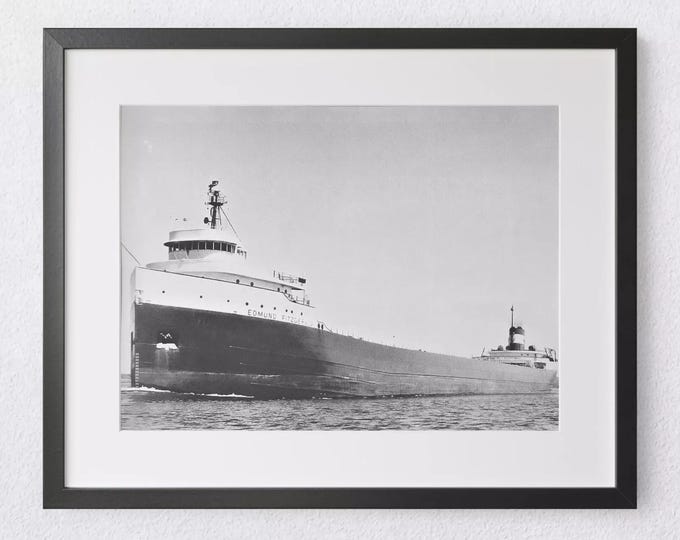 Edmund Fitzgerald SS Great Lakes Freighter Premium Art | Wall Art ...