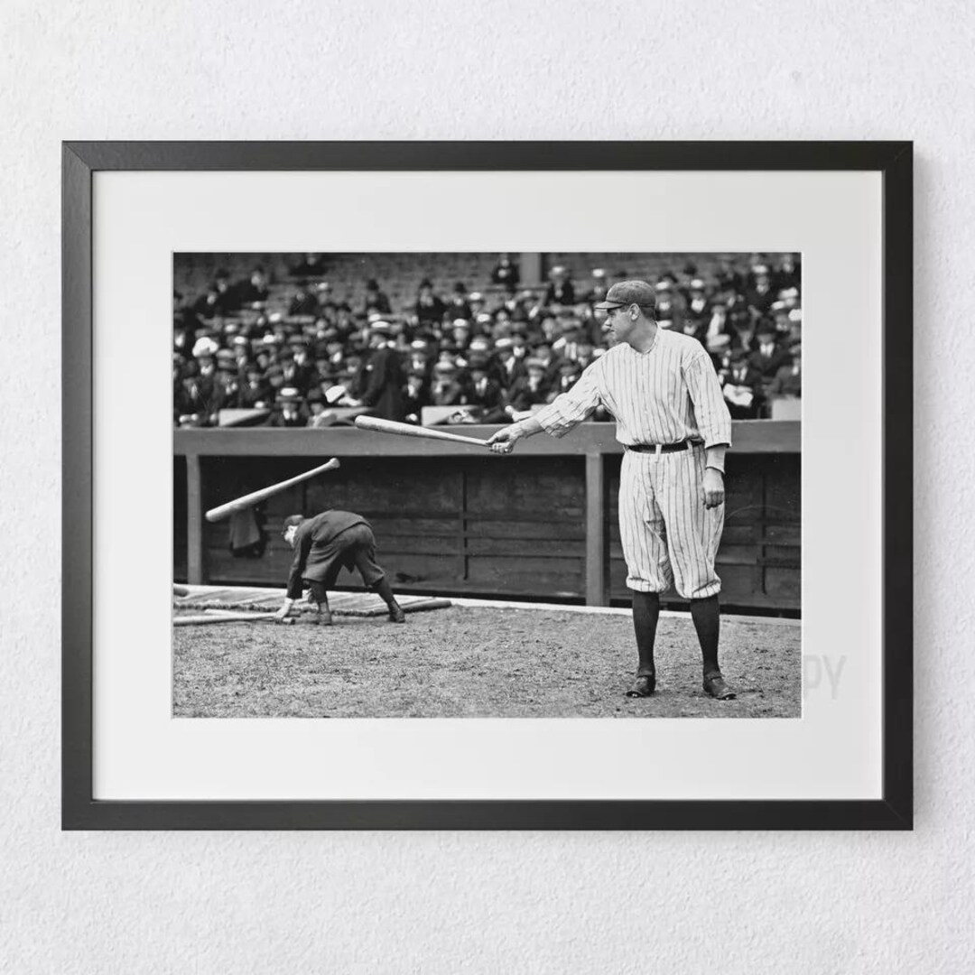 Babe Ruth up at Bat, 1921 Premium Art Print | Wall Art Poster Print ...