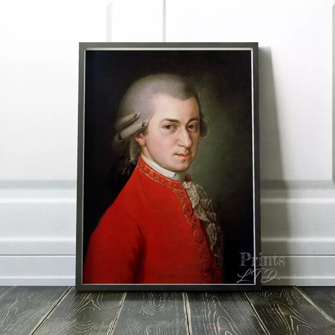 Mozart Classical Music Premium Music and Piano Room Art | Wall Art ...