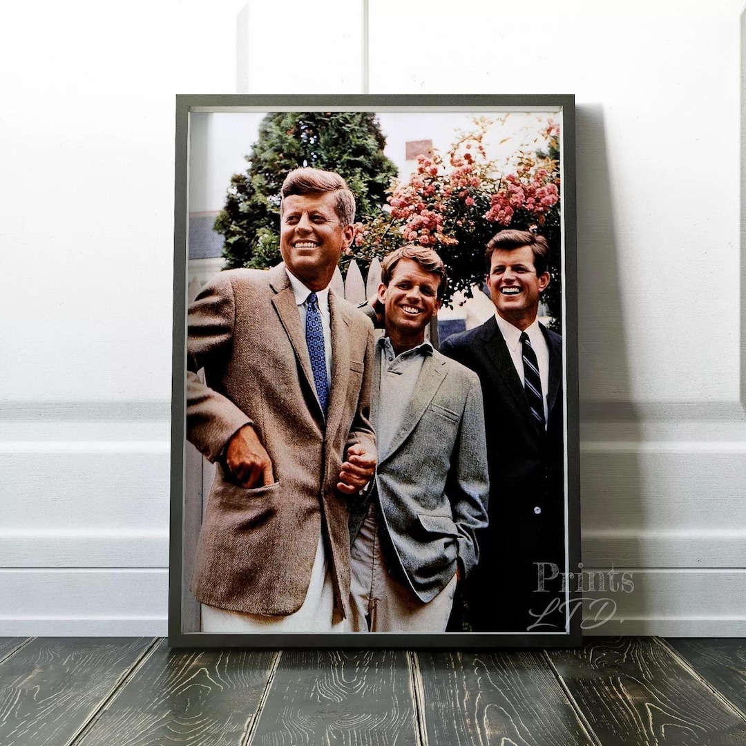 The Kennedy Brothers 1960 JFK Premium Art Print Wall Art Poster Print ...