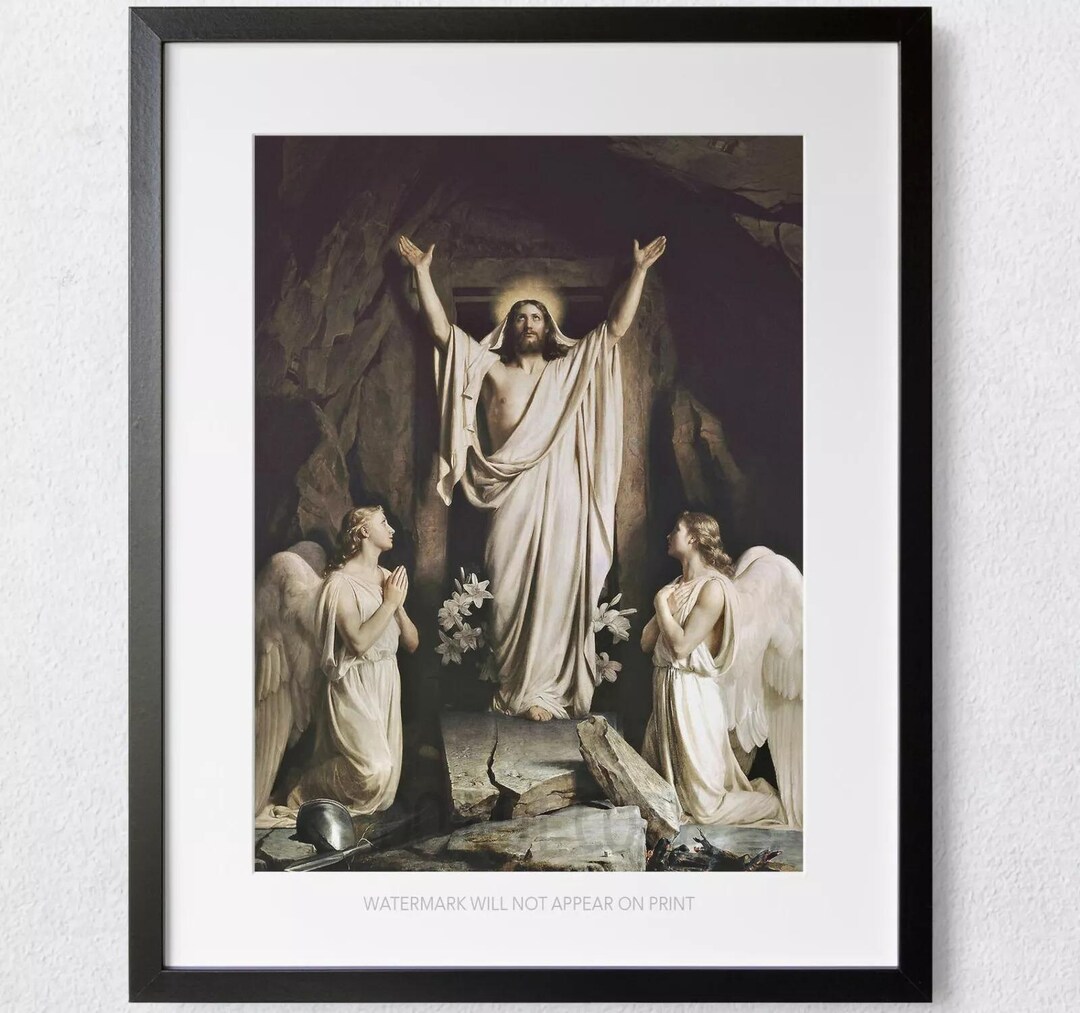 The Resurrection 1881 Carl Bloch Jesus Christian Bible | Wall Art ...