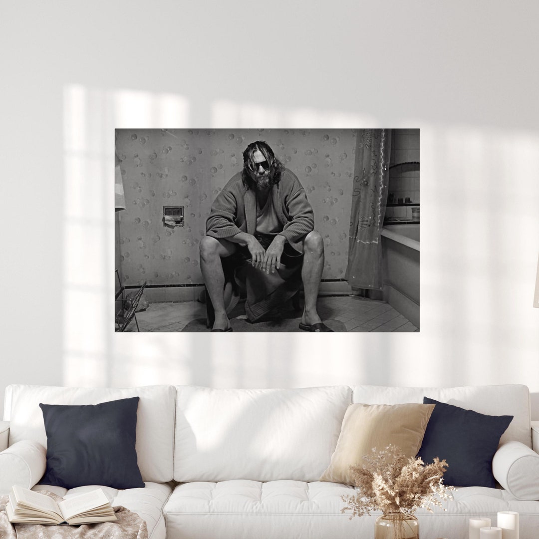 The Big Lebowski the Dude Bathroom Toilet Scene Funny Wall Art Poster ...
