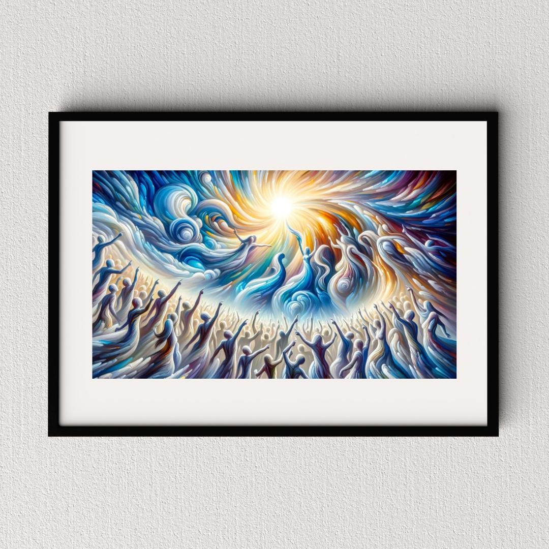 Divine Party Abstract Digital Download Print Spiritual Home Decor ...