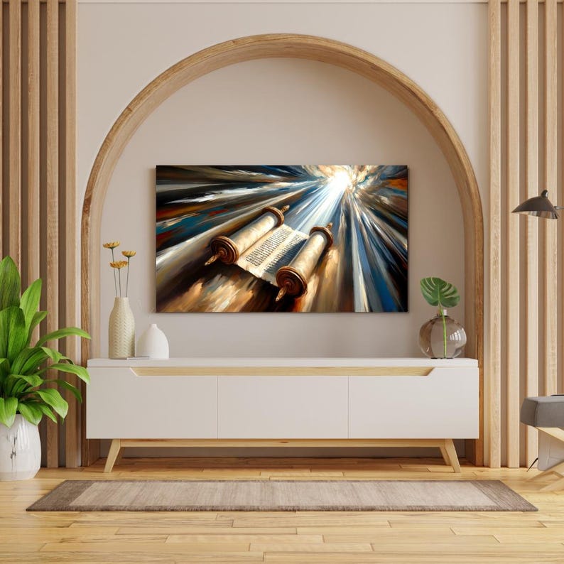 Torah of Light Abstract Digital Download Print Judaica Gift Jewish Wall ...