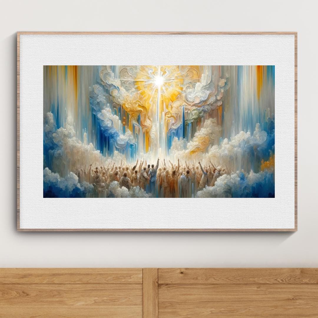 Heavenly Gathering Digital Download Print Celestial Decor Abstract Art ...