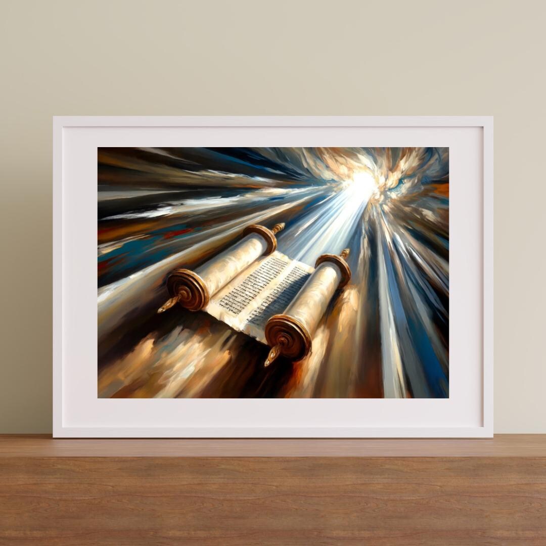 Torah of Light Abstract Digital Download Print Judaica Gift Jewish Wall ...