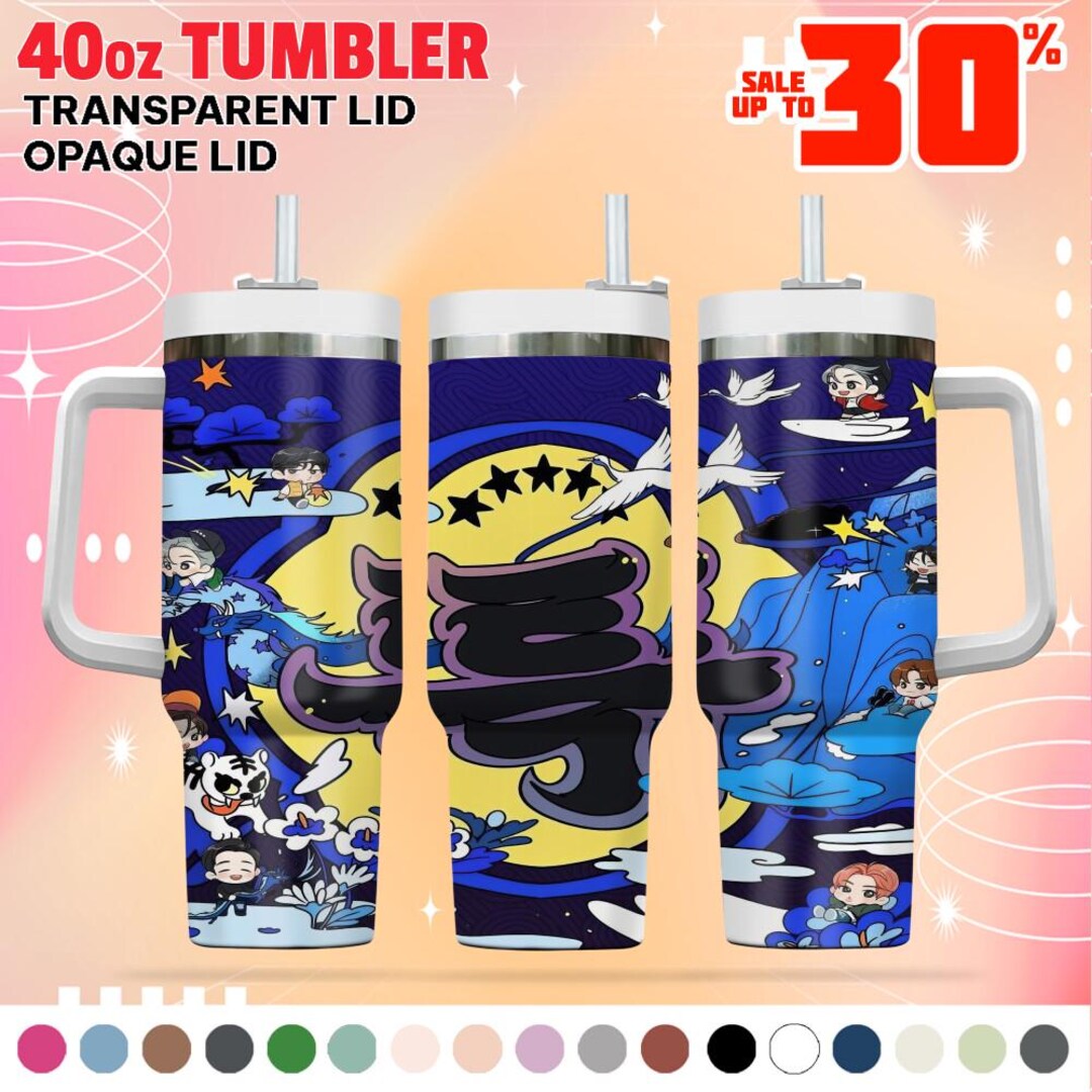 Straykids 5-star Tumbler 40oz, SKZ Gift, SKZOO Design, Kpop Merch ...