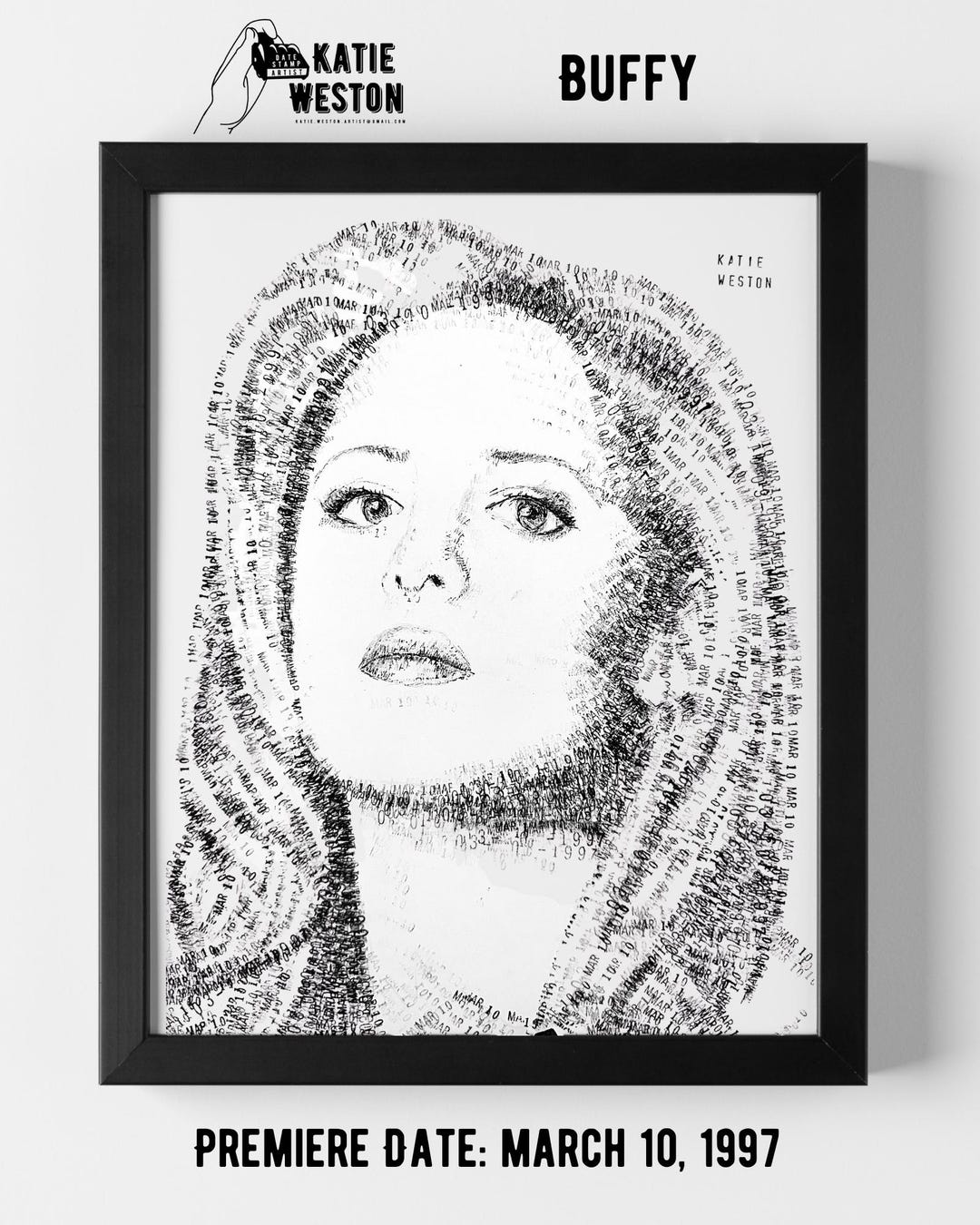 Buffy the Vampire Slayer Art Print: Date Stamp Design, 90s TV Show - Etsy